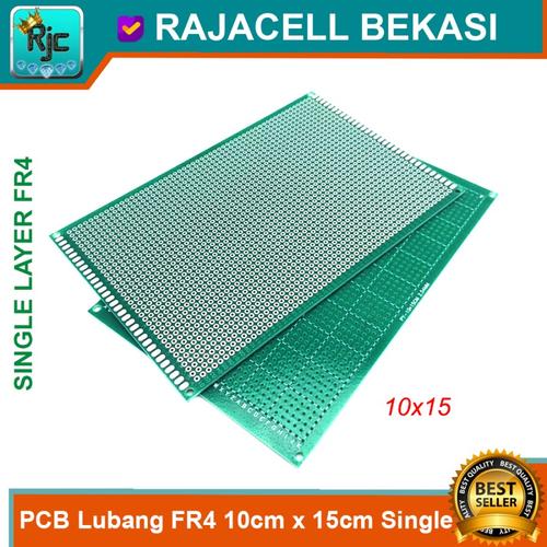 Jual PCB Lubang Prototype PCB bolong 10x15 cm FR4 Fiber Single Layer ...