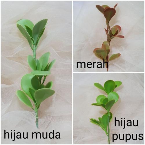Jual 1 tangkai kecil daun rumput artificial dolar - Hijau Pupus - Kab ...
