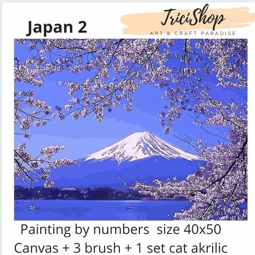 Jual DIY painting by number set 50x40cm kerajinan lukisan Japan Series ...