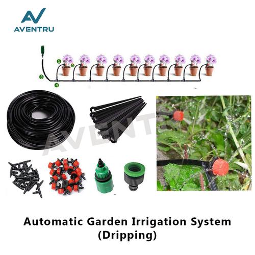 Jual Automatic Garden Irrigation System / Alat Siram Dripper Sprinkle ...
