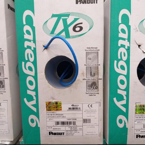 Jual Kabel UTP PANDUIT CAT 6 / Cat6 PANDUIT TX6 PUC6C04BU-C 1 Roll ...