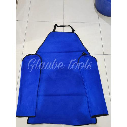 Jual Apron Las set/ Apron kulit / Apron dada+lengan/ Apron welding/ Las ...