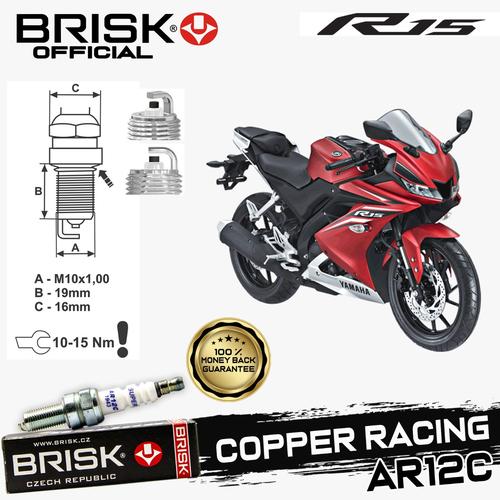 Jual Busi Brisk Copper Racing Tipe AR12C Yamaha R15 / R 15 V3 - Jakarta ...