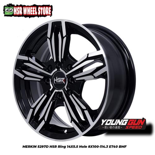 Jual Velg racing ring 14 HSR MERKIN velg mobil Avanza Xenia Sigra Ayla ...