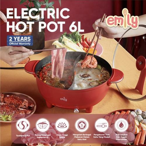 Jual Emily Hot Pot Electric - Emily Hotpot Double Side/Panci Sekat Dua ...