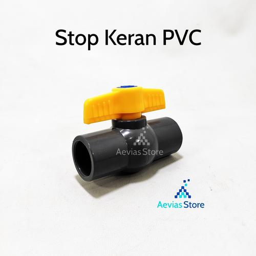 Jual Ball Valve Stopkeran Stop kran Plastik Sambungan Pipa PVC, 1/2 ...