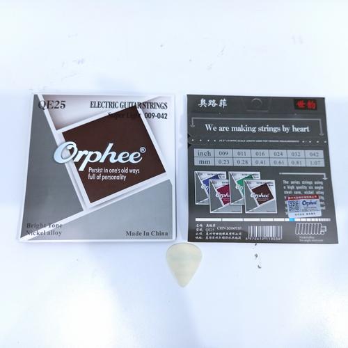 Jual senar gitar Orphee elektrik 09 QE25/senar Orphee super light 009 ...