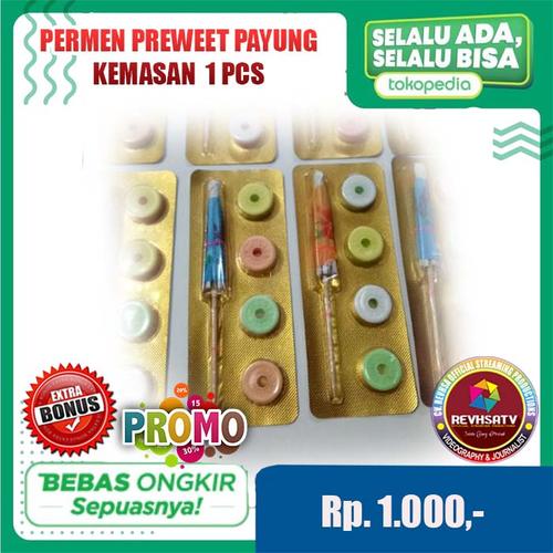 Jual Permen Prewet payung Permen Pluit payung kemasan 1pcs - Kab ...