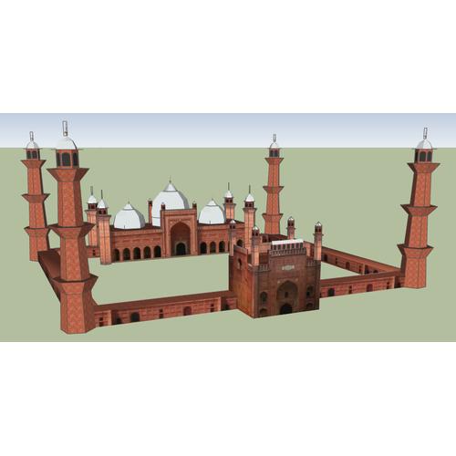 Jual DIY Papercraft Masjid Badshahi - Pakistan Print - Kab. Kuningan ...