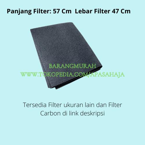 Jual filter asap carbon / minyak untuk cooker hood / exhaust fan kompor ...