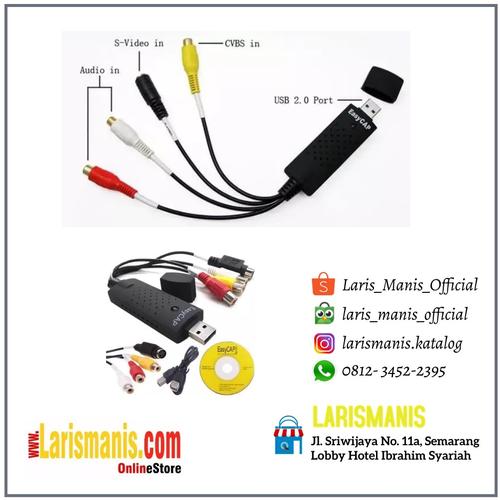 Jual AV Video Capture USB 2.0 DVR 1 Channel EasyCap Easy Cap Digital - Kota Semarang ...