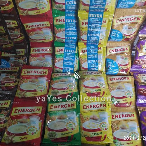 Jual Energen Sereal minum makanan bergizi sachet Jahe coklat vanilla ...