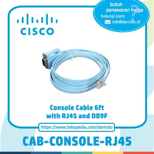 Jual Console Cable 6ft with RJ45 and DB9F (CAB-CONSOLE-RJ45=) - Jakarta ...
