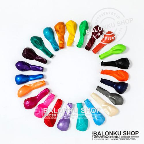 Jual Balon Latex Metalik 5 inch / Balon Metalik / Balon Latex Metalik ...