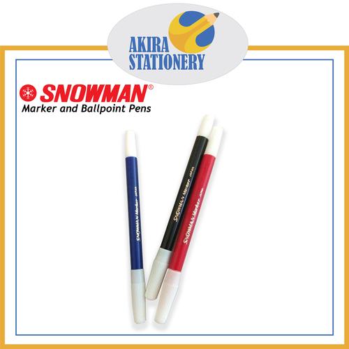 Jual SPIDOL SNOWMAN MARKER KECIL PW-1A HITAM / BIRU / MERAH PERMANENT ...