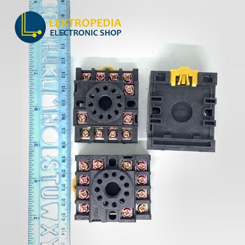 Jual Soket Relay 11p Bulat Socket Rumah Tempat Wadah 11 pin kaki 11pin ...