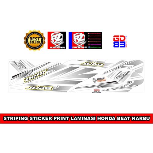 Jual Striping sticker HONDA BEAT KARBU CARBU - MERAH HITAM - Kota ...
