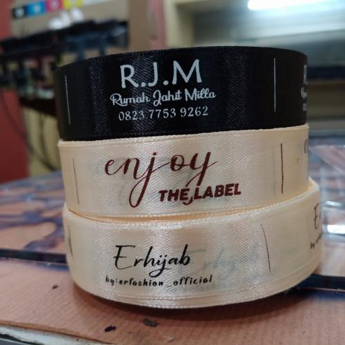 Jual LABEL BAJU SATIN FREE DESIGN 2-4HARI JADI!! - 2cm - Jakarta ...