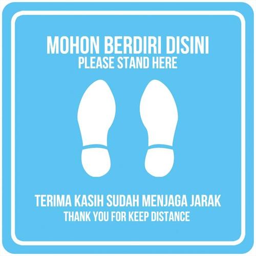 Jual STIKER STIKER JAGA JARAK PENANDA JARAK BILINGUAL INDONESIA-INGGRIS ...