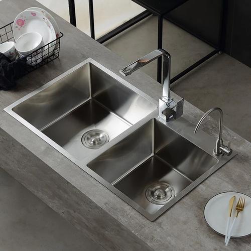 Jual kichen sink 2 lubang minimalis/bak cuci piring 8245/bak sink kotak ...