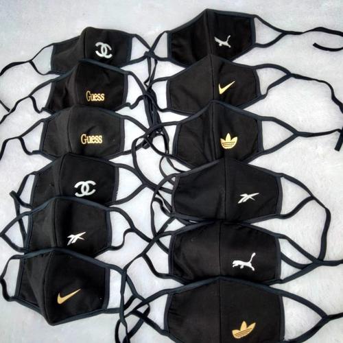 Jual masker kain logo hitam tali panjang - Jakarta Timur - SEGGEH ...