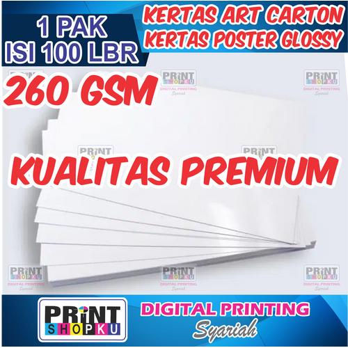 Jual Kertas Art Carton 260 Gsm - A4 - Kota Surabaya - Digital ...