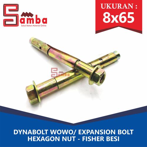 Jual DYNABOLT WOWO 8X65 / EXPANSION BOLT - HEXAGON NUT - FISHER BESI ...