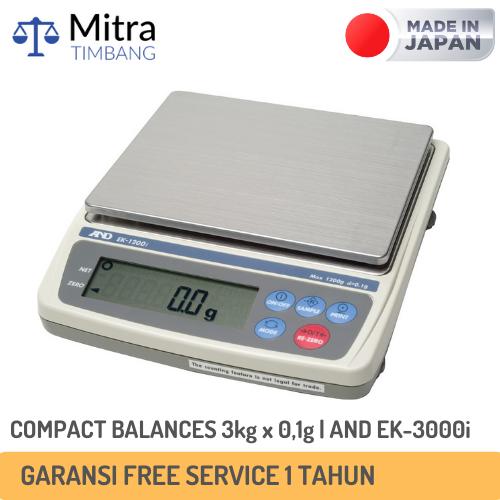Jual Timbangan Digital 3kg x 0,1g | AND EK-3000i COMPACT BALANCE ...