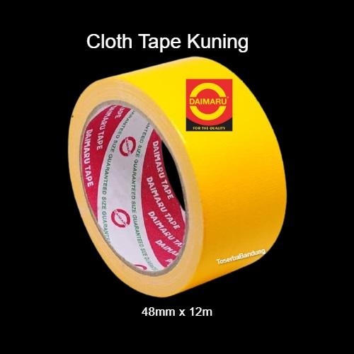 Jual Lakban Kain Cloth Tape Warna Kuning Daimaru 48mm 2 inchi Jilid ...