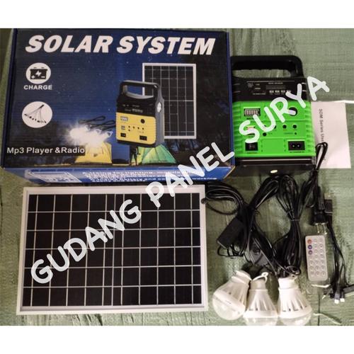 Jual SHS Solar Home System 3 Lampu, Solar Panel PLTS 10W Paket Solar ...
