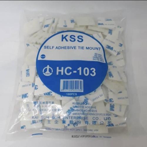 Jual KSS Tie Mount HC-103 / KSS Self Adhesive Tie Mount HC103 / Tie ...