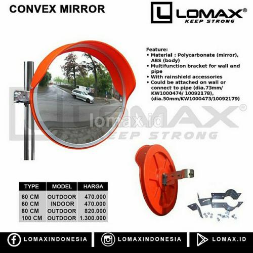 Jual Convex Mirror Cermin Sudut Kaca Tikung Cembung Outdoor Jalan 80 cm ...