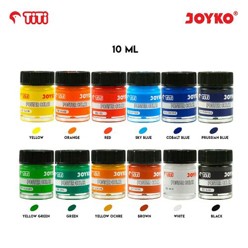 Jual Poster Color /Cat Poster /Joyko TiTi POC-10ML-12 Colors / 1 Box 12 ...