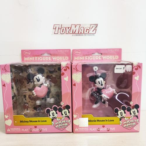 Jual Mini Figure World Disney Mickey and Minnie Mouse in Love Valentine ...