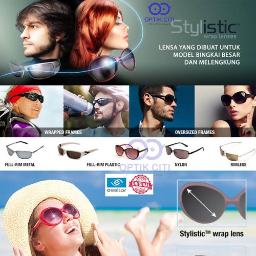 Jual Lensa Kacamata Essilor Stylistic Wrap lenses Mirror Coating ...