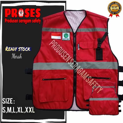 Jual ROMPI SAFETY TASLAN HSE MERAH-ROMPI SAFETY PROYEK-ROMPI VEST ...