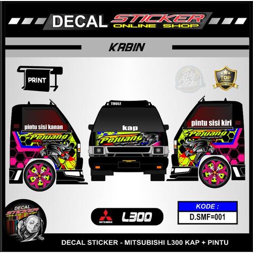 Jual STIKER MOBIL PICKUP L300 | DECAL PRINT KABIN SEMI FULL CUSTOM ...