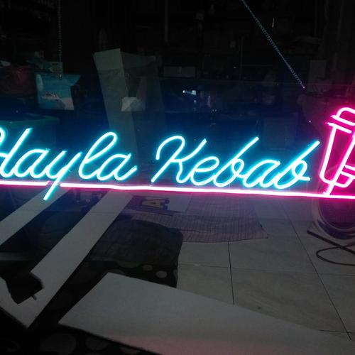 Jual lampu LED Neon Text Tulisan Hayla Kebab pesanan kak Angga ...