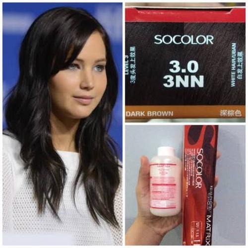 Jual paket cat matrix socolor 3.0 3nn so color dark brown + oxydant ...