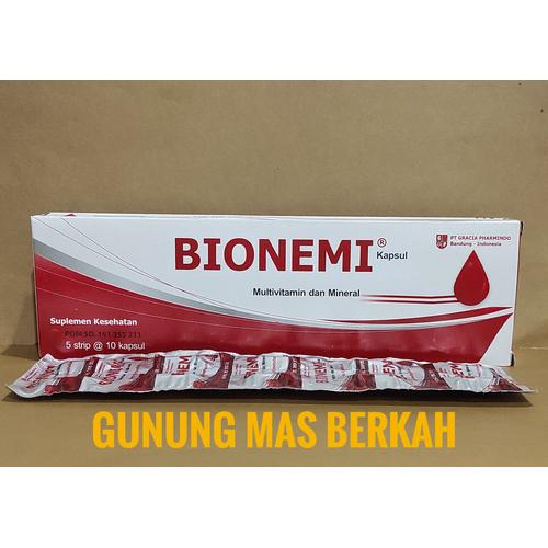 Jual BIONEMI Kapsul _ Multivitamin dan Mineral _ Obat Anemia - Per Box ...