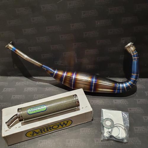 Jual Knalpot Arrow Full system Header Titanium Ninja R S SS Ninja RR ...