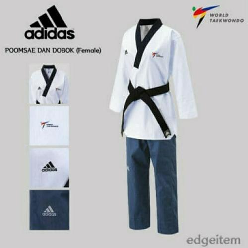 Jual DOBOK ADIDAS POOMSAE SENIOR PUTRA PUTRI ORIGINAL - PUTRI BLUE ...