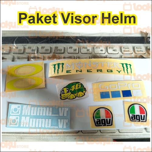 Jual Stiker sticker visor helm Rossi 46 AGV paket - Kota Tangerang ...