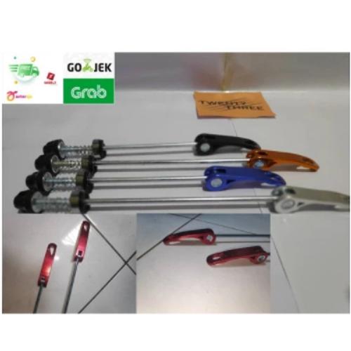 Jual Quick Release wheelhub / Baut QR AS roda sepeda Depan+Belakang ...