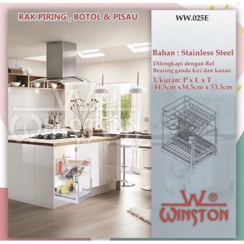 Jual Rak Piring Rak Botol Drawer Basket OK 025 E for Kitchen Cabinet ...