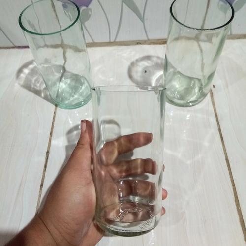 Jual botol kaca botol potong toples tabung tempat ikan cupang - Kab ...