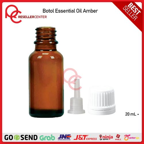 Jual Botol Kaca Amber 20mL / Botol Essential Oil 20 mL - Tutup Filler ...
