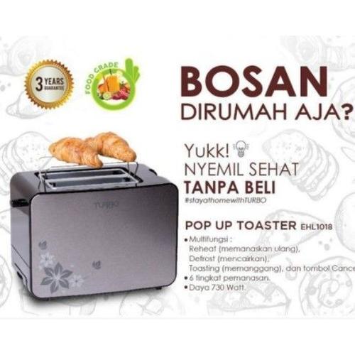 Jual TOASTER TURBO EHL1018, pop up toaster turbo, panggangan roti ...