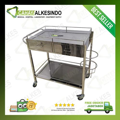 Jual Dressing Trolley Stainless Steel | Troli Troly Medis Rumah Sakit ...