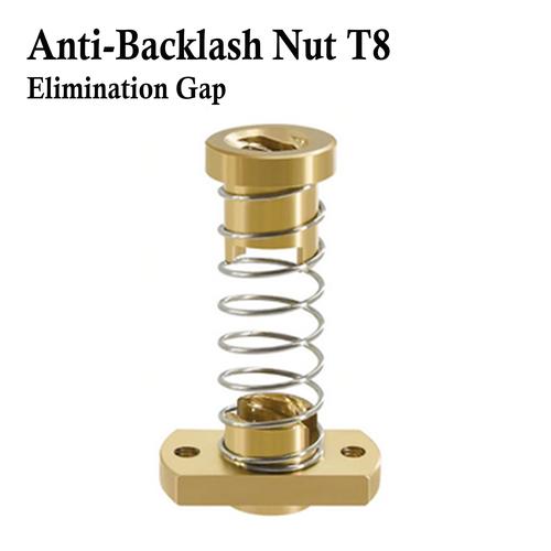 Jual T8 anti-backlash nut elimination gap leadscrew T8 for 3D printer ...